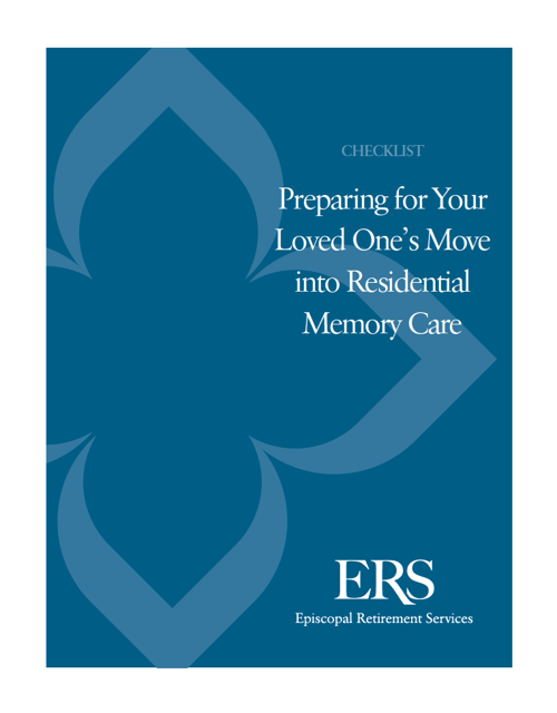 Episcopal Retirement Services - Memory Care Checklist